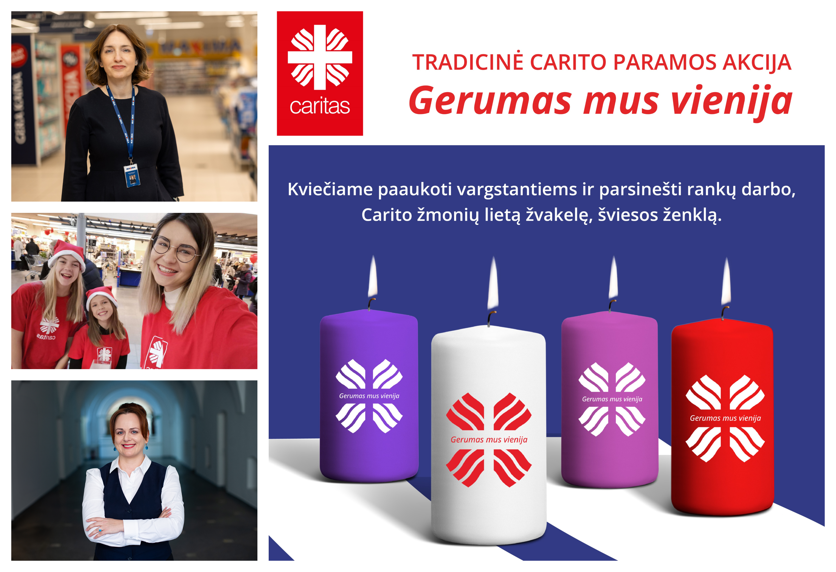 Caritas ir „Maxima“ kviečia prisidėti prie gerumo darbų: sunkumai ...