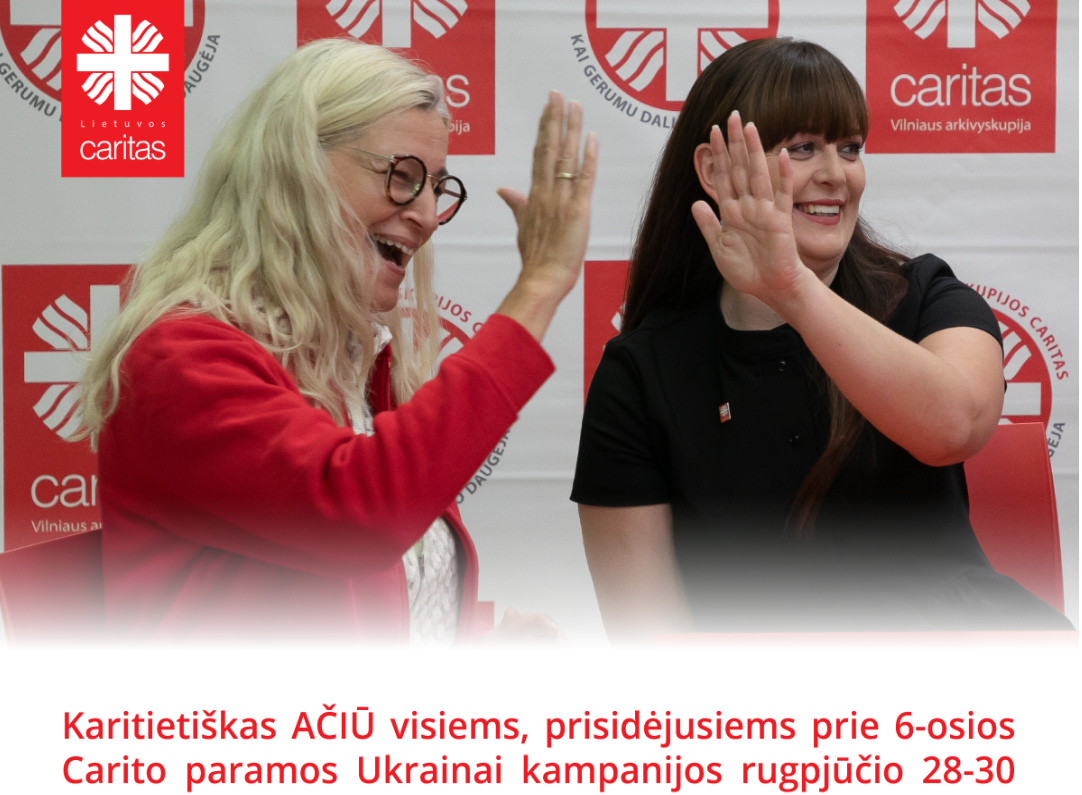Parama Ukrainai daiktais surinkta – pinigų rinkimas tęsiasi: Carito ...